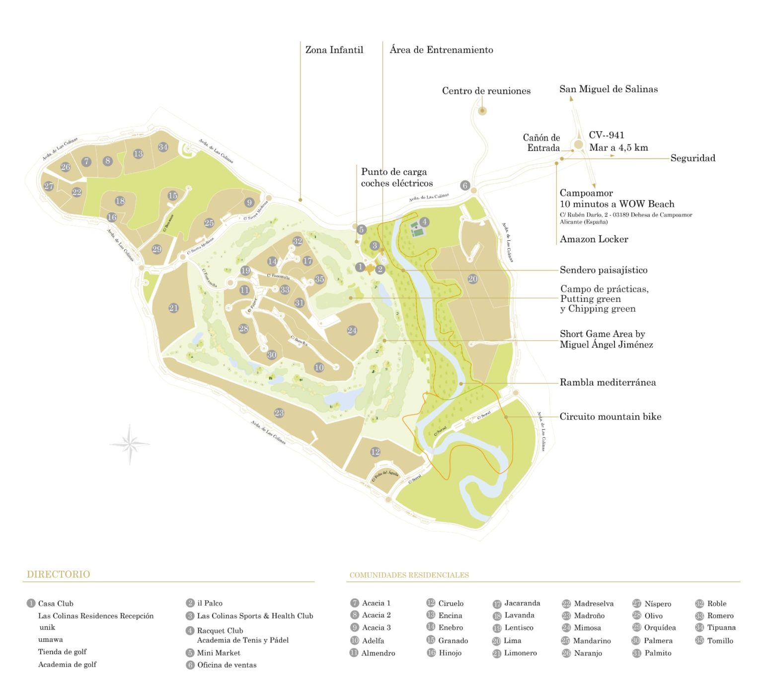 Masterplan Golf Course Las Colinas Golf & Country Club