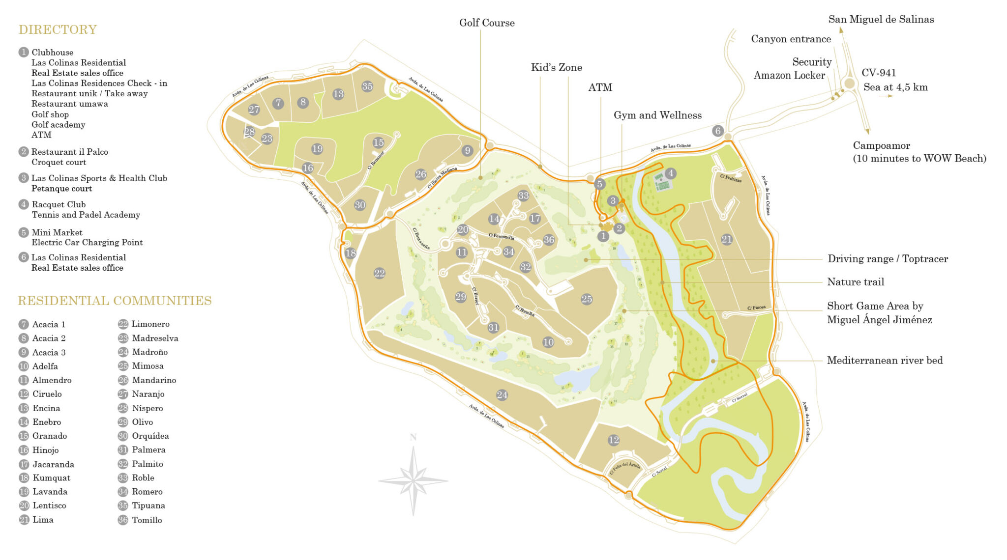 Masterplan Golf Course Las Colinas Golf & Country Club